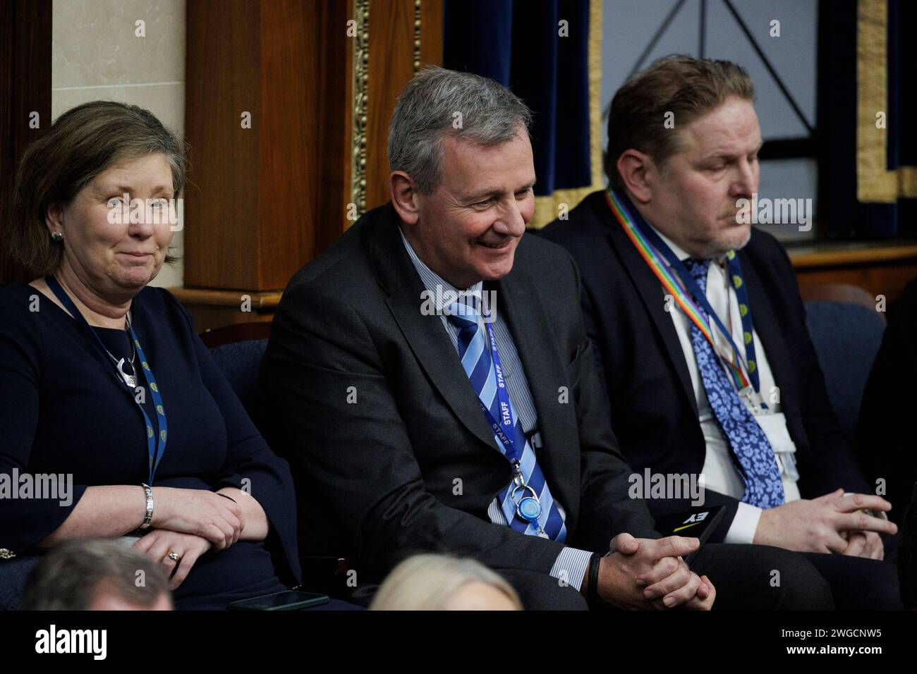 (from left) Katrina Godfrey, Permanent Secretary at DAERA, Noel Little ...