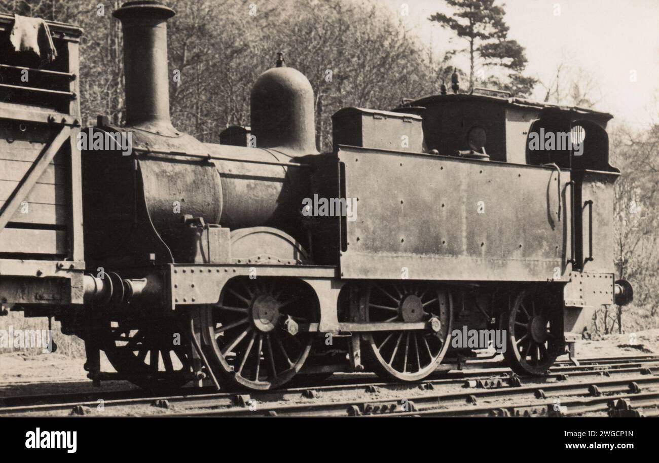 Bishop s castle railway No2 0-4-2t steam train railway Stock Photo - Alamy