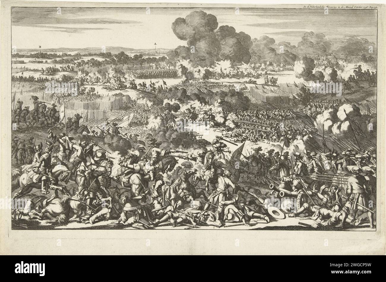 Battle of Lobositz, 1756, 1756 print Battle at Lobositz on October 1 ...