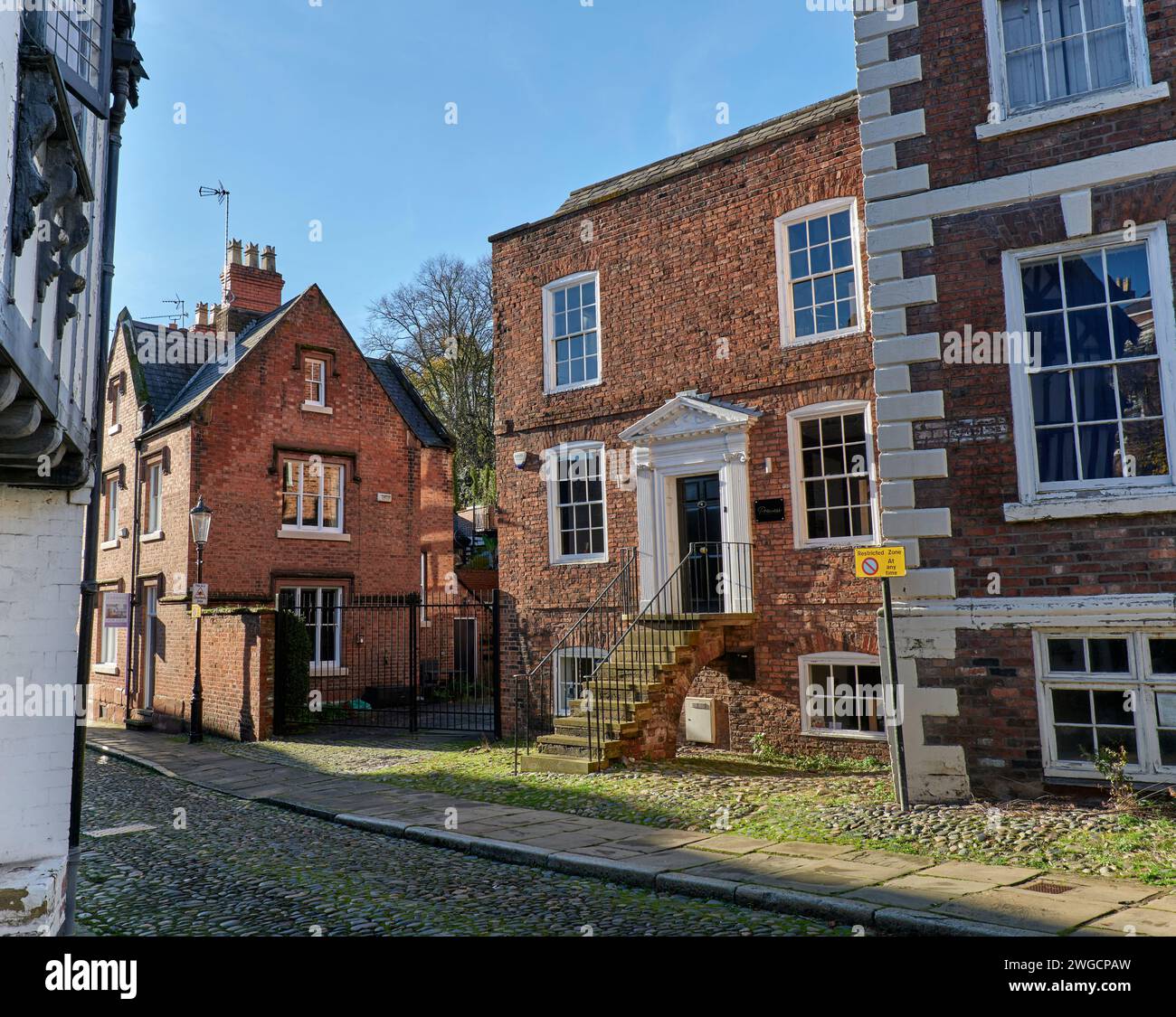 Entrance to Shipgate Street, Chester, from junction with Lower Bridge ...