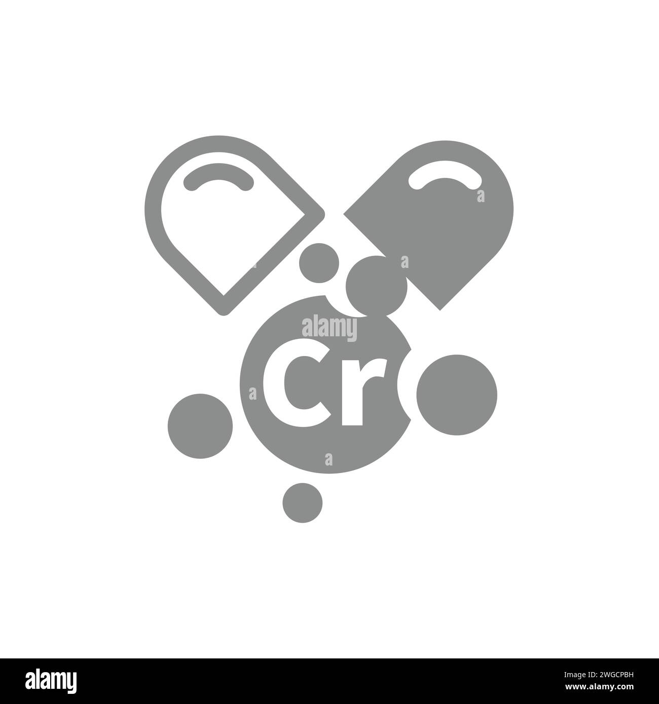 Chromium capsule vector icon. Cr supplement pill or drug Stock Vector ... Chromium capsule vector icon. Cr supplement pill or drug Stock Vector ...