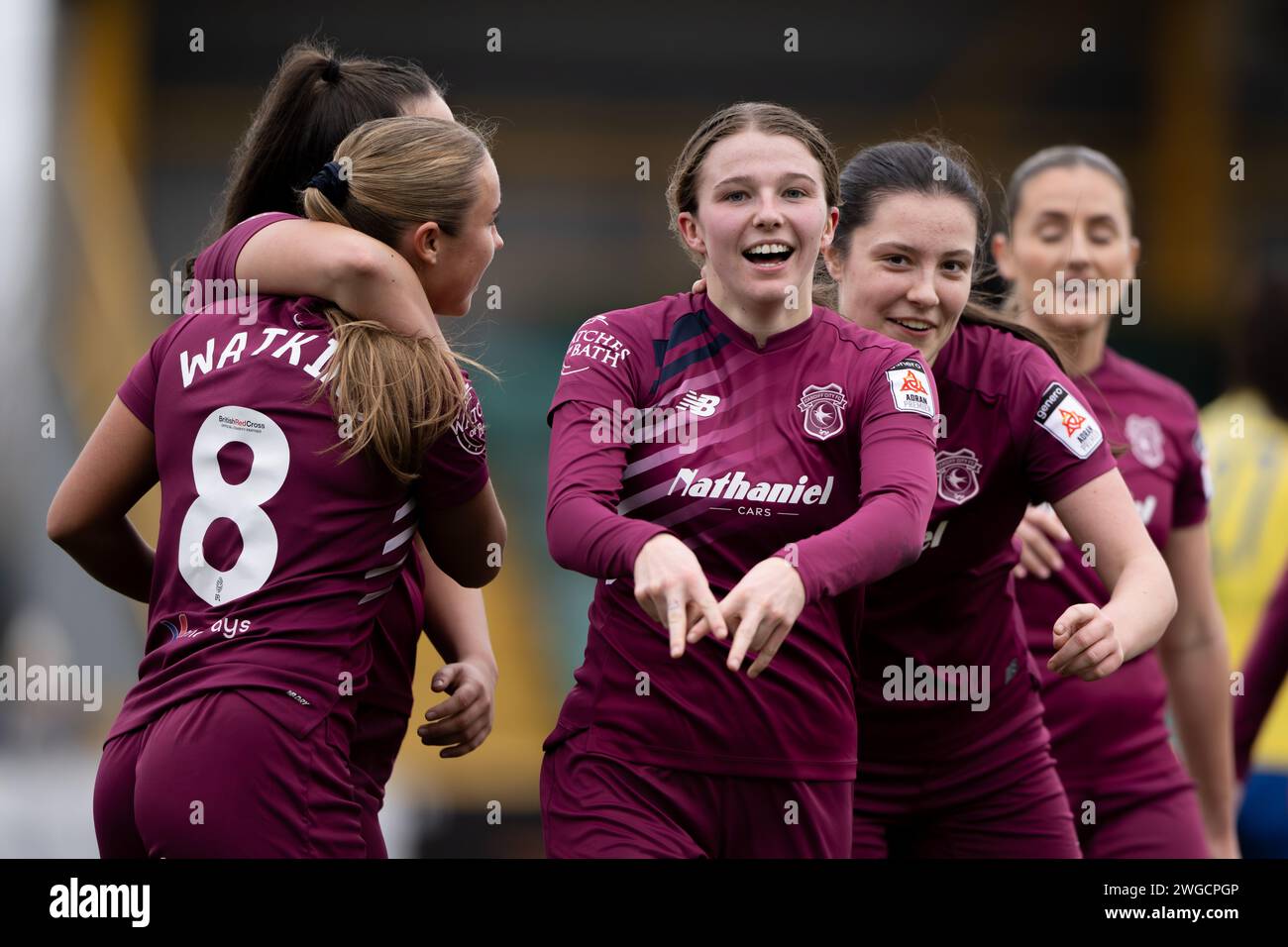 Barry, UK. 4th February 2024. Mikayla Cook of Cardiff City Women ...