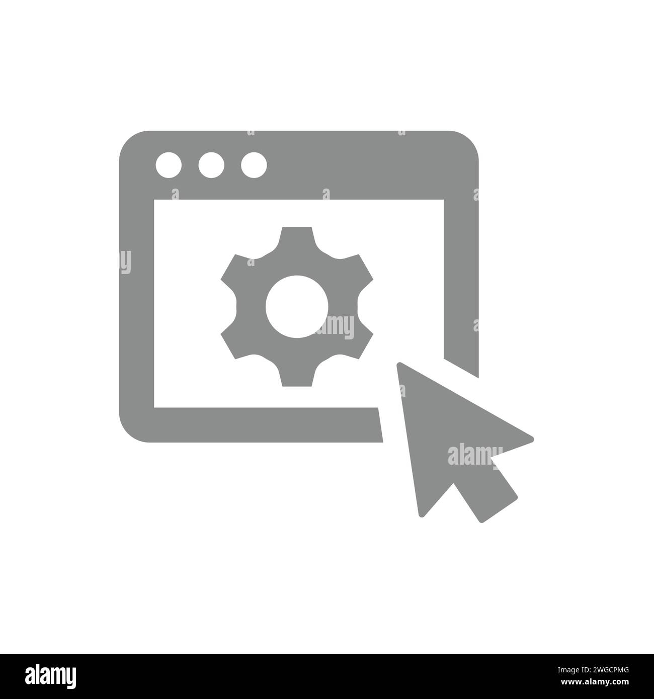 Gear settings setup icon hi-res stock photography and images - Alamy