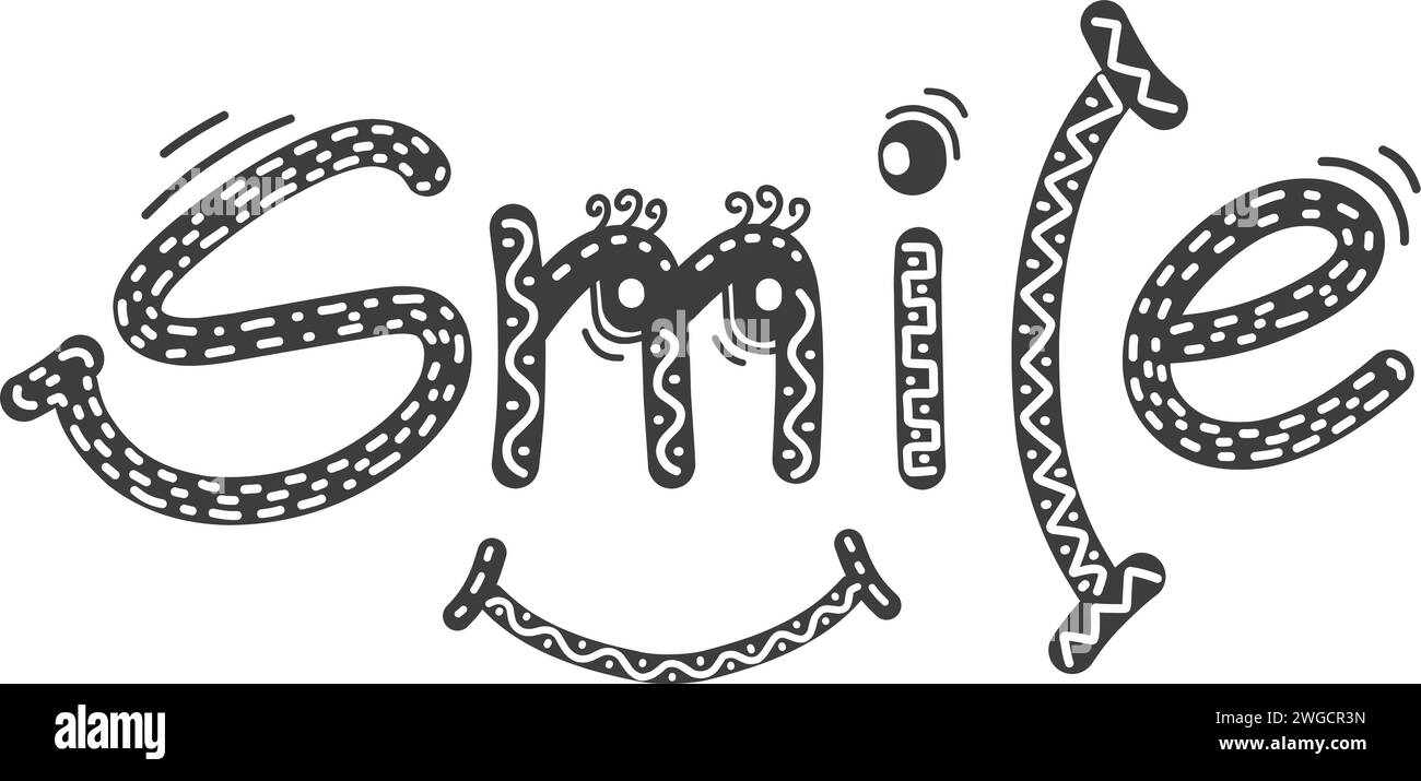 Smile and lifestyle Stock Vector Images - Alamy