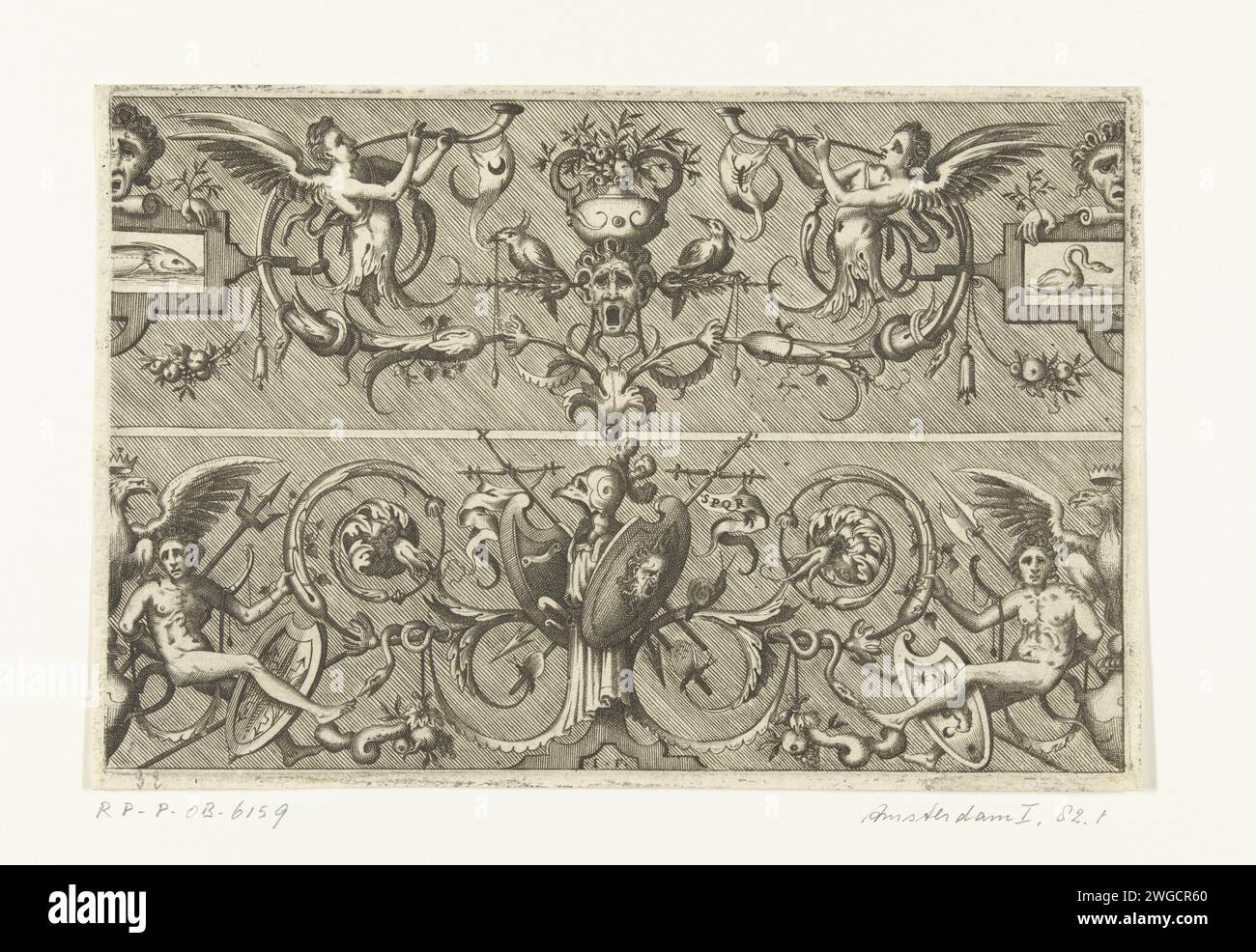 Two Frisians with grotes' above each other, 1567 print In the middle of ...