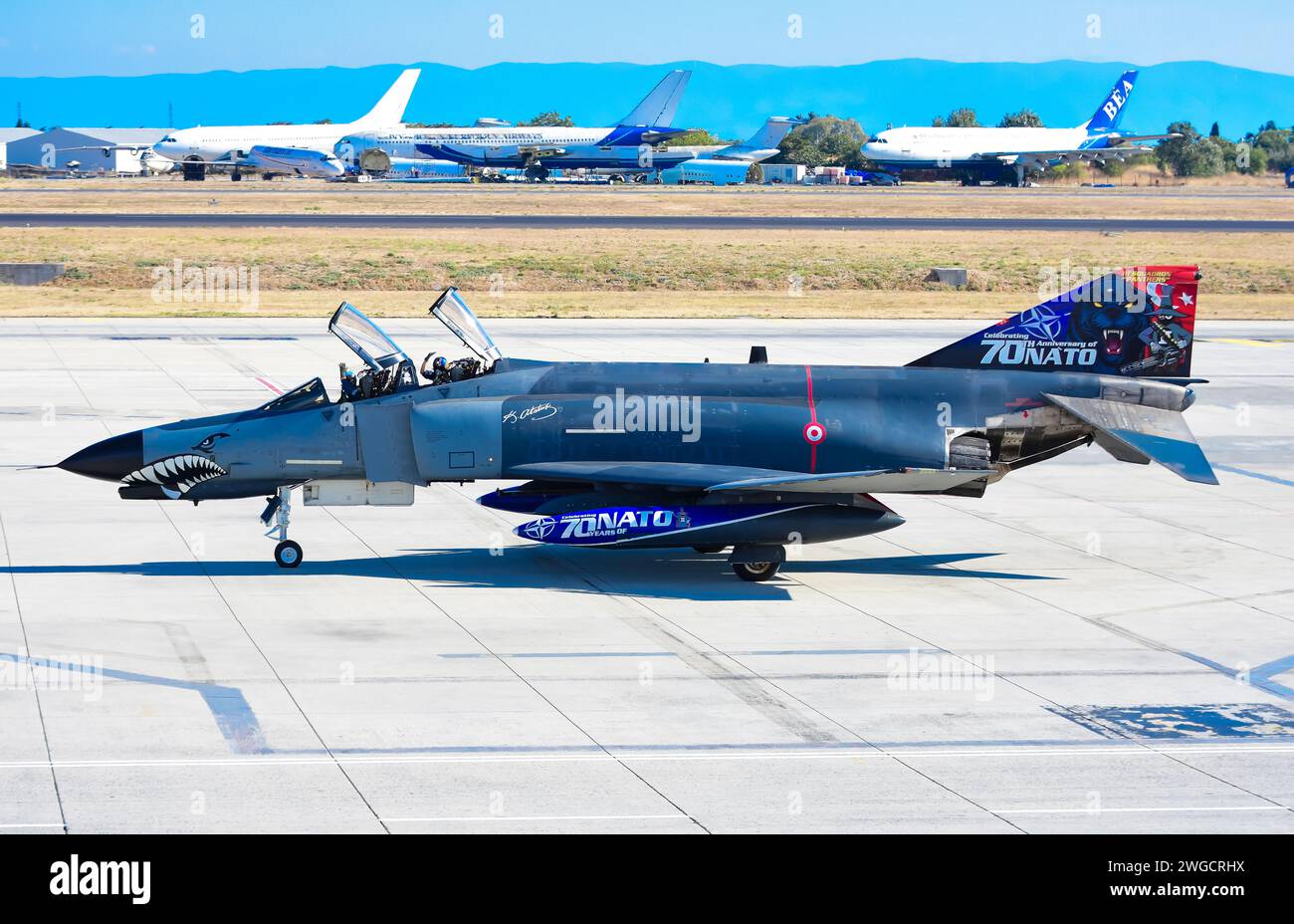 Turkish Air Force F-4E Phantom Terminator 2020 at Teknofest 2021 Stock ...
