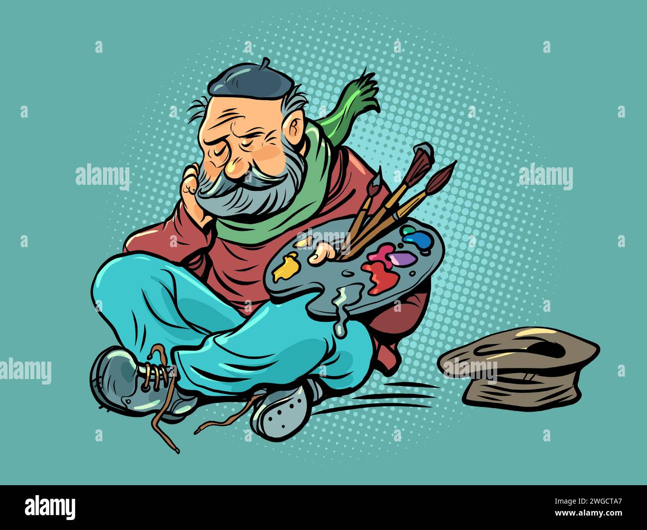 Hat begging Stock Vector Images - Alamy