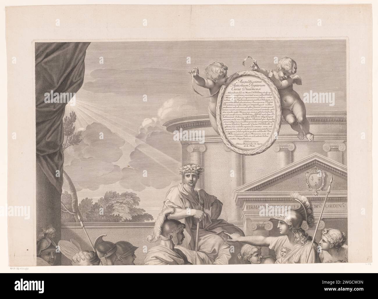 Mars puts his sword in the flames for a temple (upper part), François ...