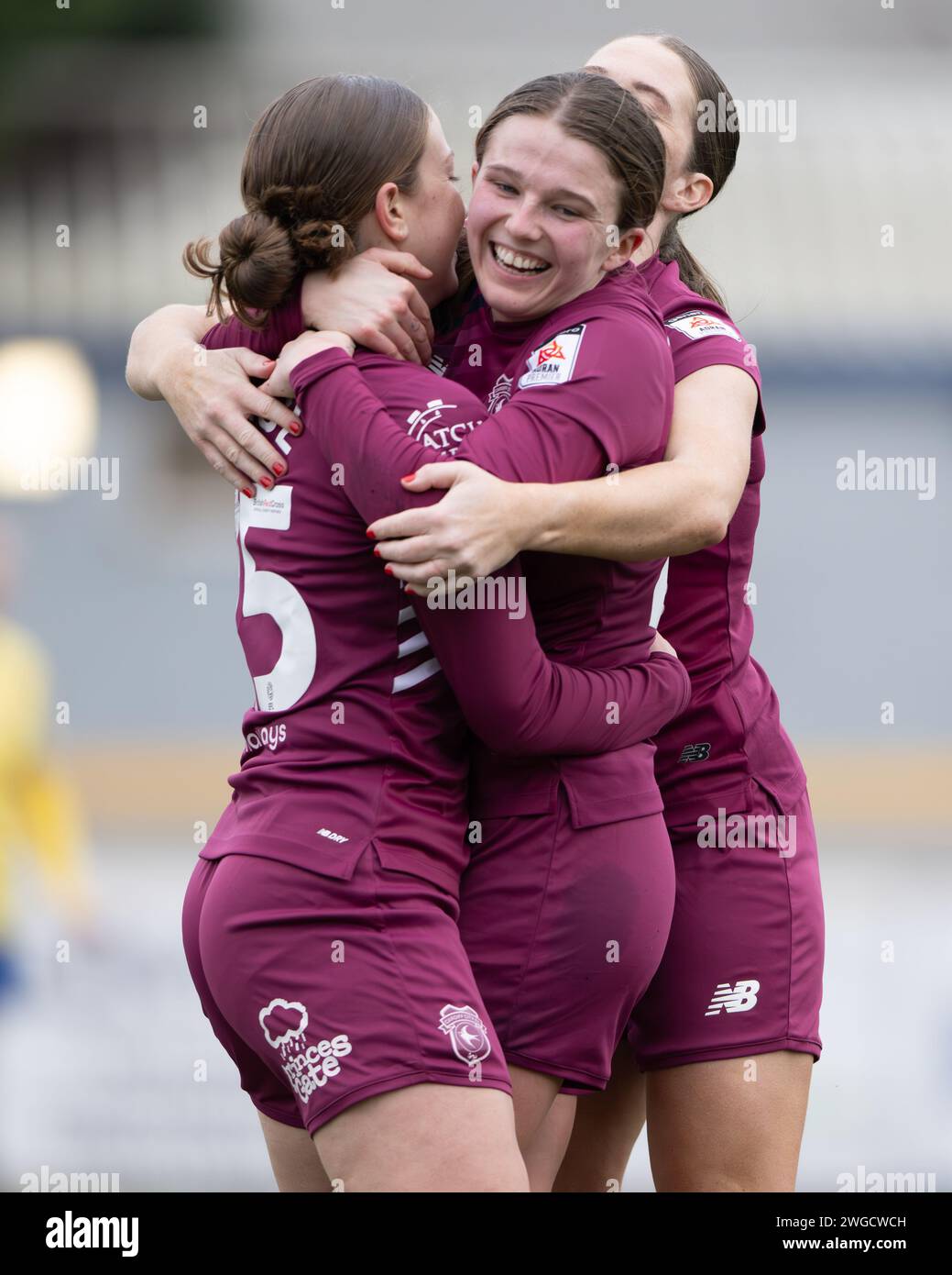 Barry, UK. 4th February 2024. Mikayla Cook of Cardiff City Women ...