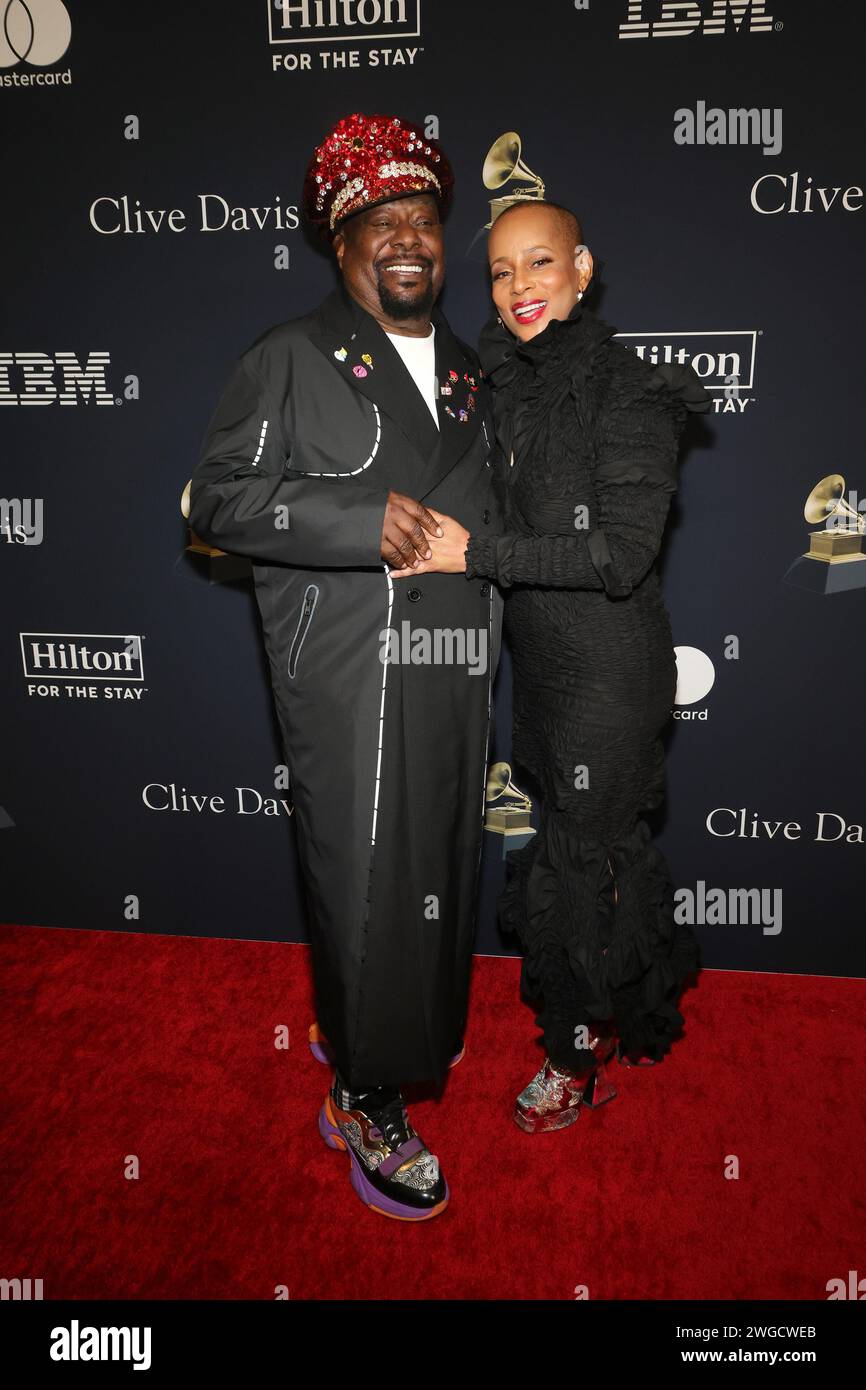 Beverly Hills, Ca. 03rd Feb, 2024. George Clinton and Carlon Clinton at ...