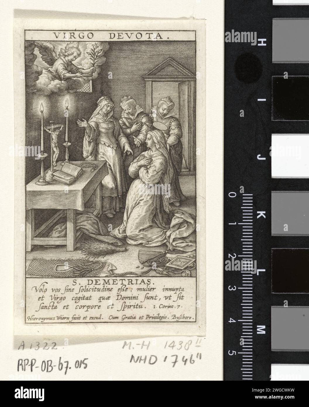 H. Demetria van Rome, Hieronymus Wierix, 1563 - before 1619 print The Holy Demetria van Rome ...