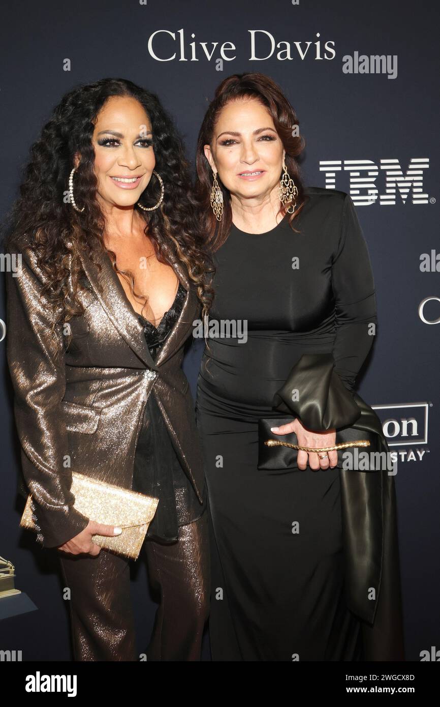 Beverly Hills, Ca. 03rd Feb, 2024. Sheila E and Gloria Estefan at the ...
