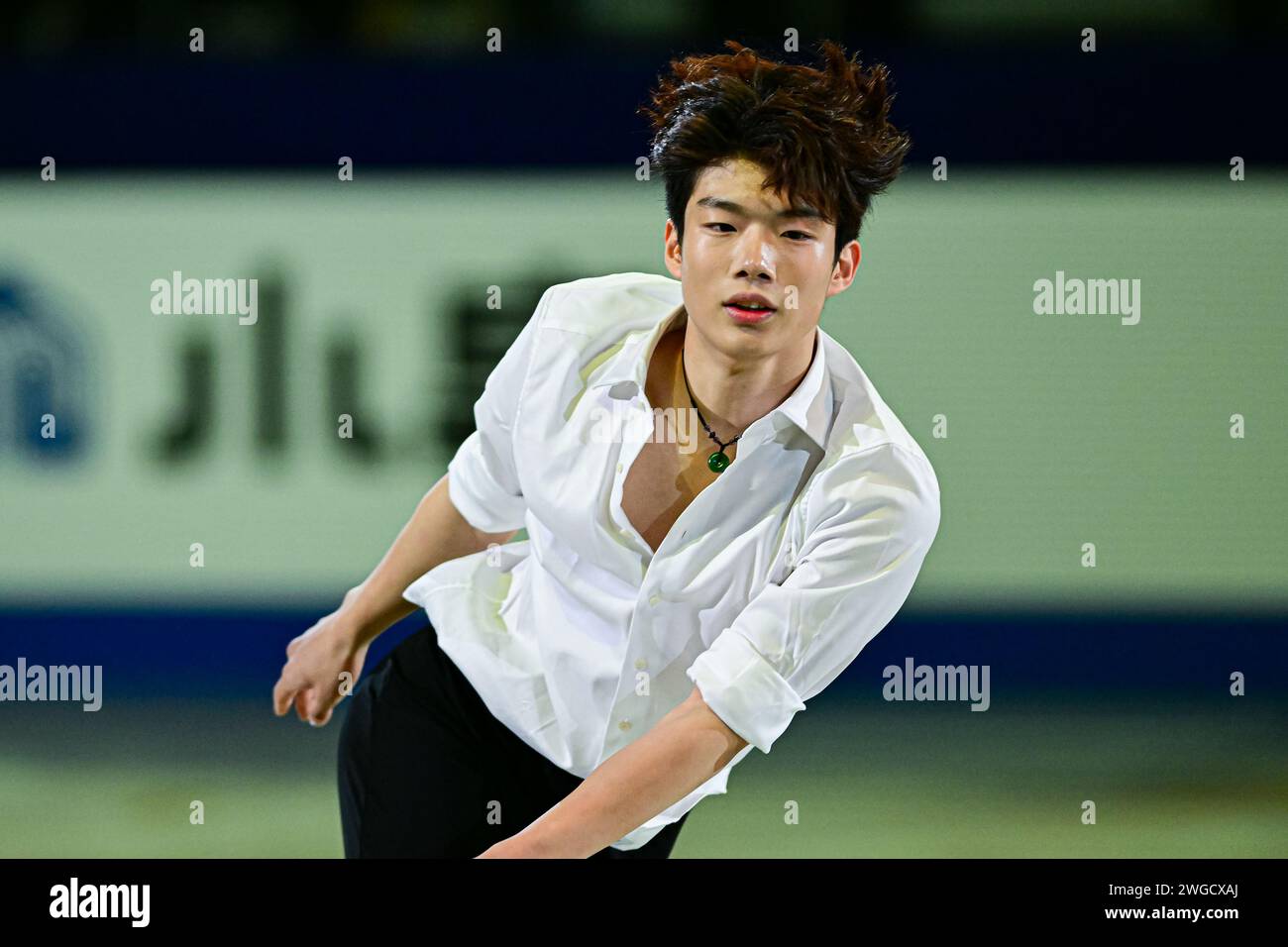 Yudong CHEN (CHN), during Exhibition Gala, at the ISU Four Continents Figure Skating ...