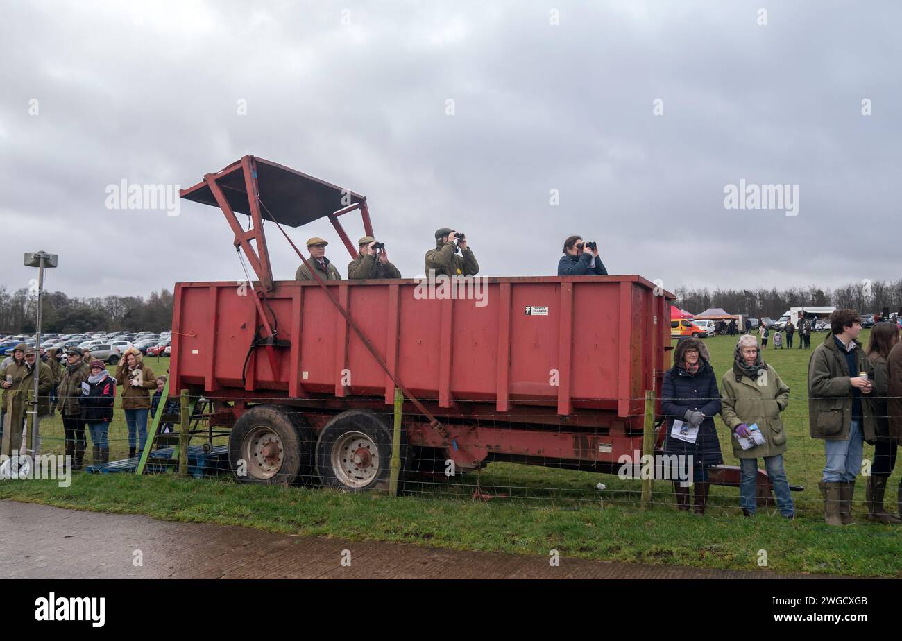 Race officials during the Sinnington point-to-point amateur horse race ...