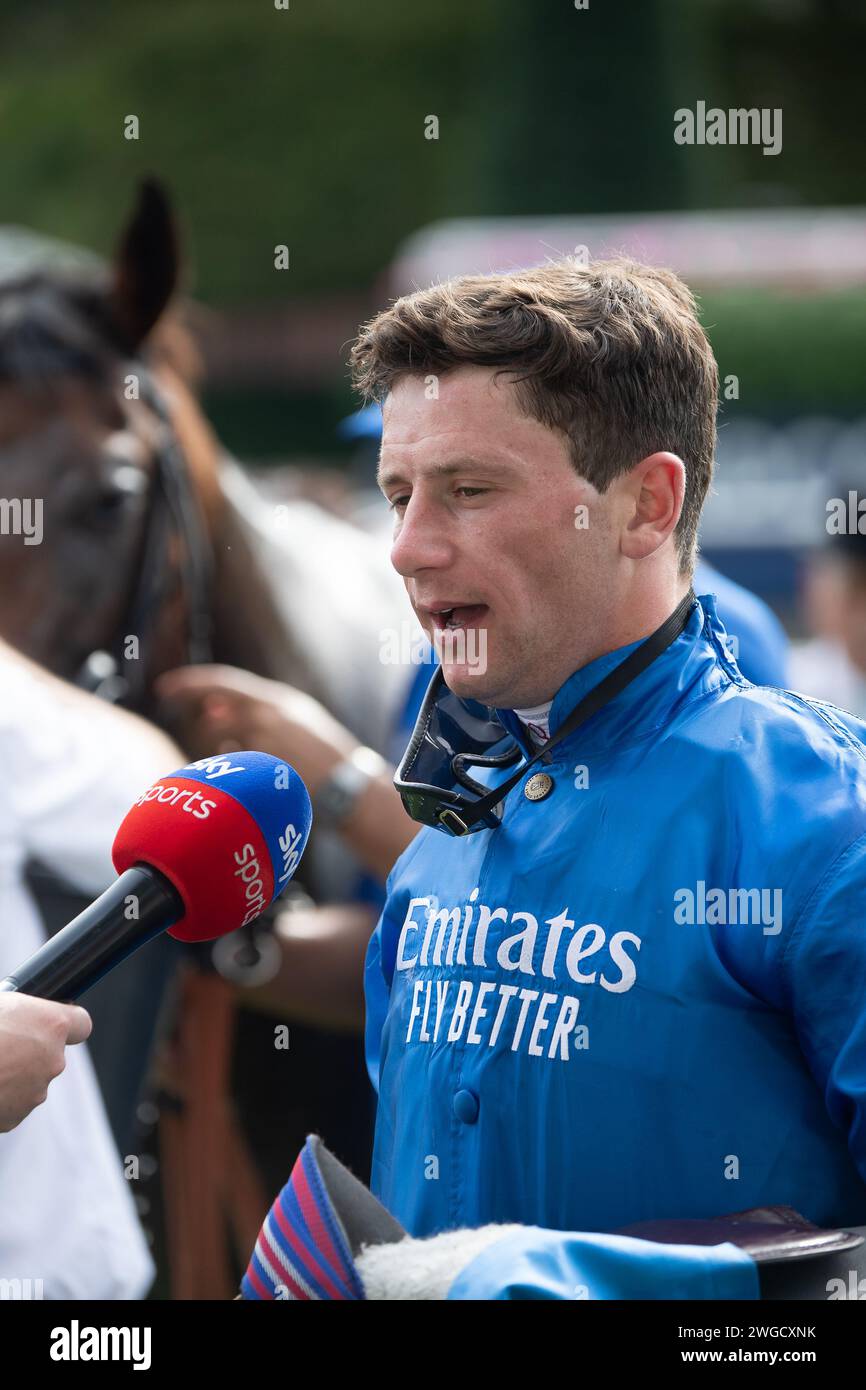 Ascot, UK. 8th September, 2024. Jockey Oisin Murphy who rode horse ...