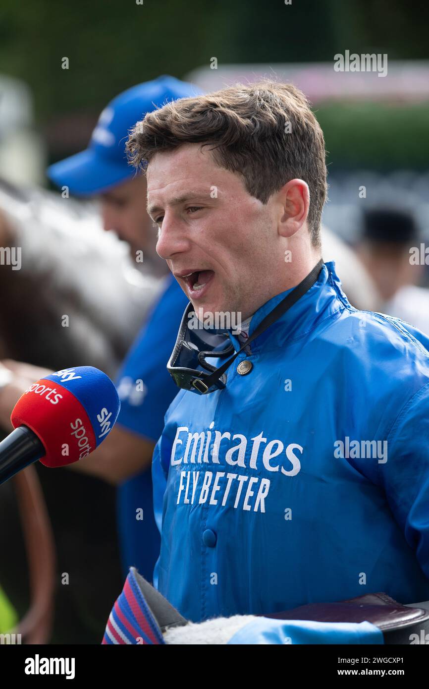 Ascot, UK. 8th September, 2024. Jockey Oisin Murphy who rode horse ...