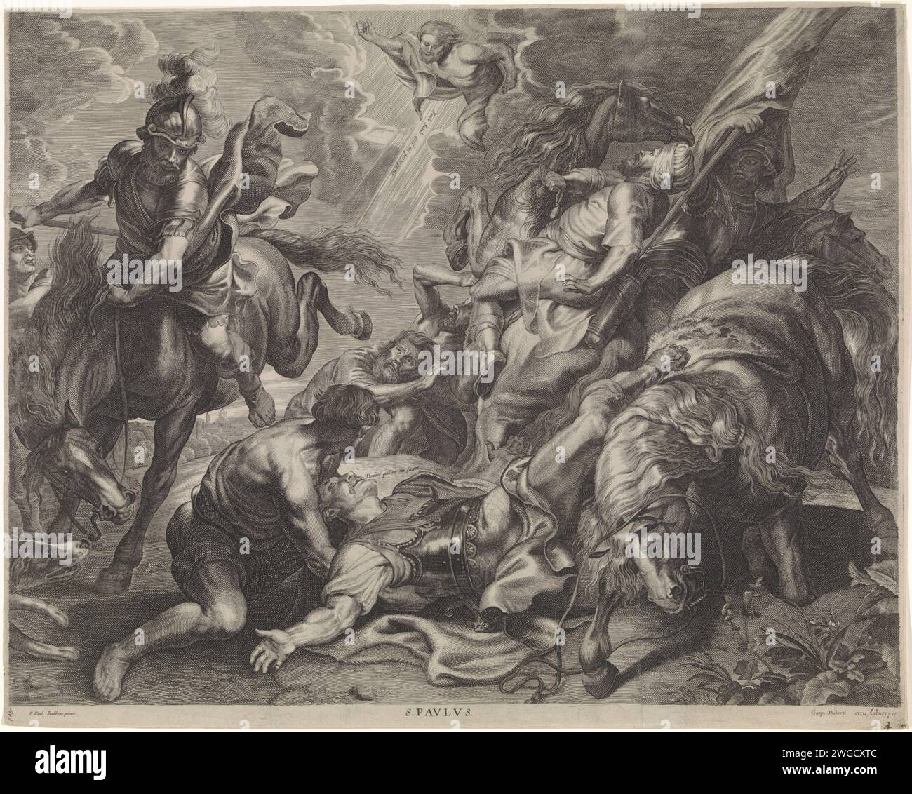 Conversion of Paulus, Anonymous, After Schelte Adamsz. Bolswert, after Peter Paul Rubens, 1596 ...