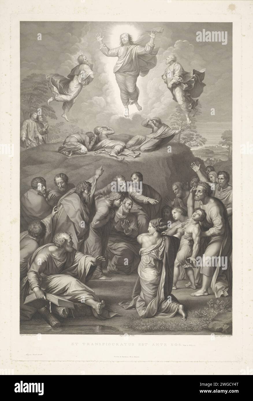 Transfiguration on the Berg Tabor, Raphael Morghen, after Stefano ...