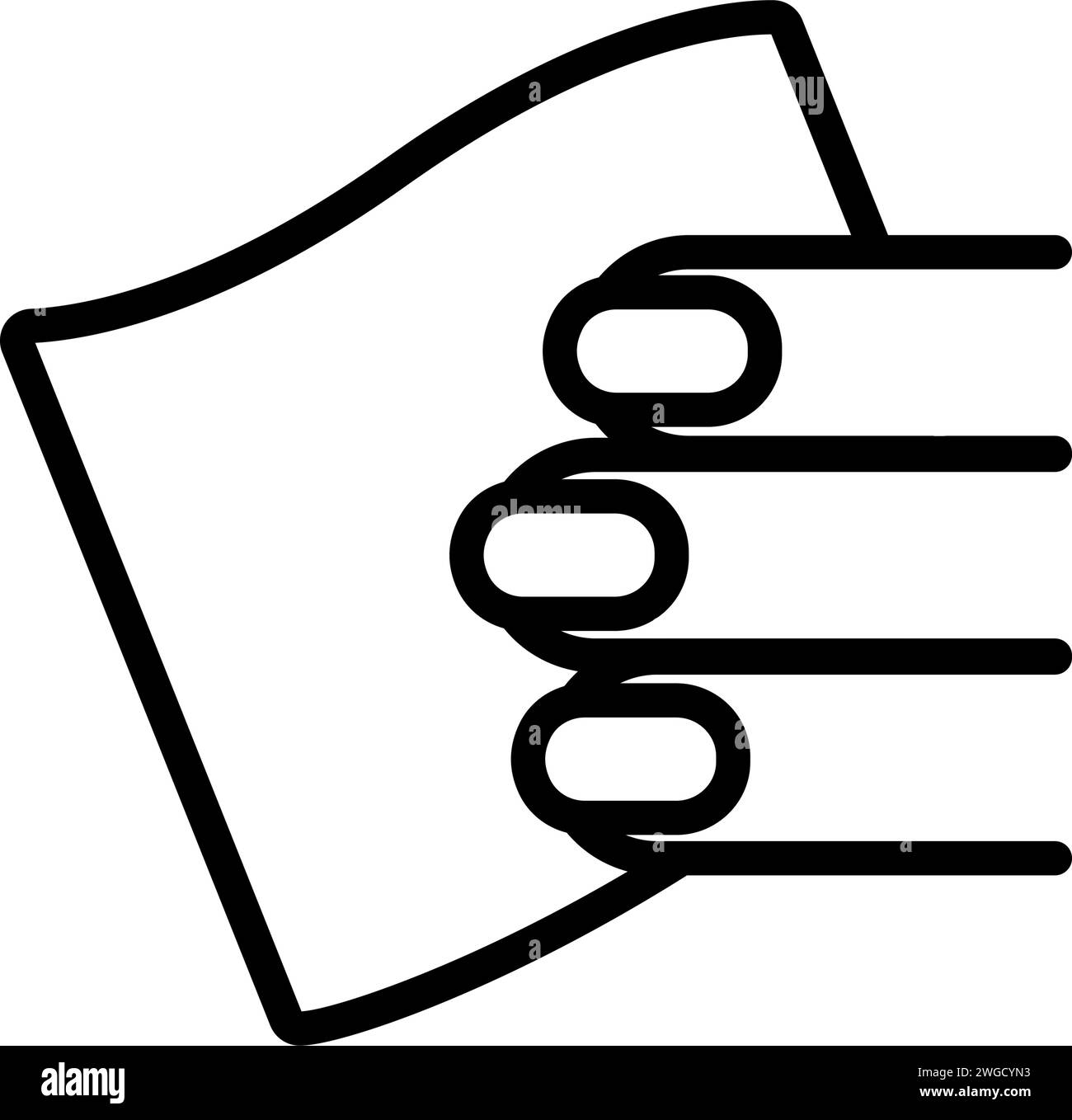 Makeup Remover Wet Wipes outline vector icon. Baby wipe icon, flat vector simple element ...