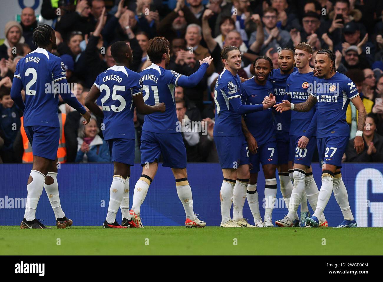 London, UK. 04th Feb, 2024. Cole Palmer of Chelsea scores the opening ...