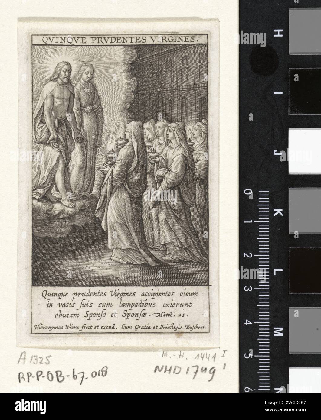 The five wise virgins, Hieronymus Wierix, 1563 - Before 1619 print Christ and Mary appear on the ...