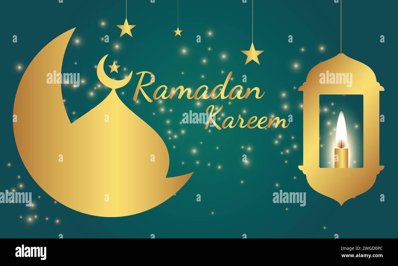 Happy ramadan design greeting card Stock Vector Images - Alamy