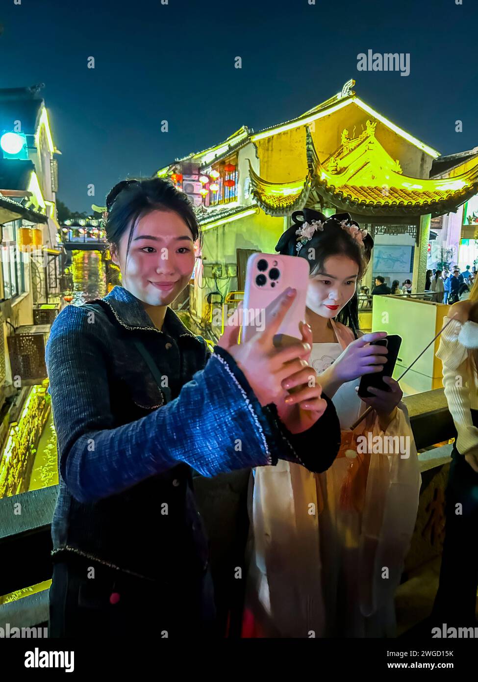Suzhou, China, Old China, Old Chinese Town Center, Street Scenes, Crowd ...