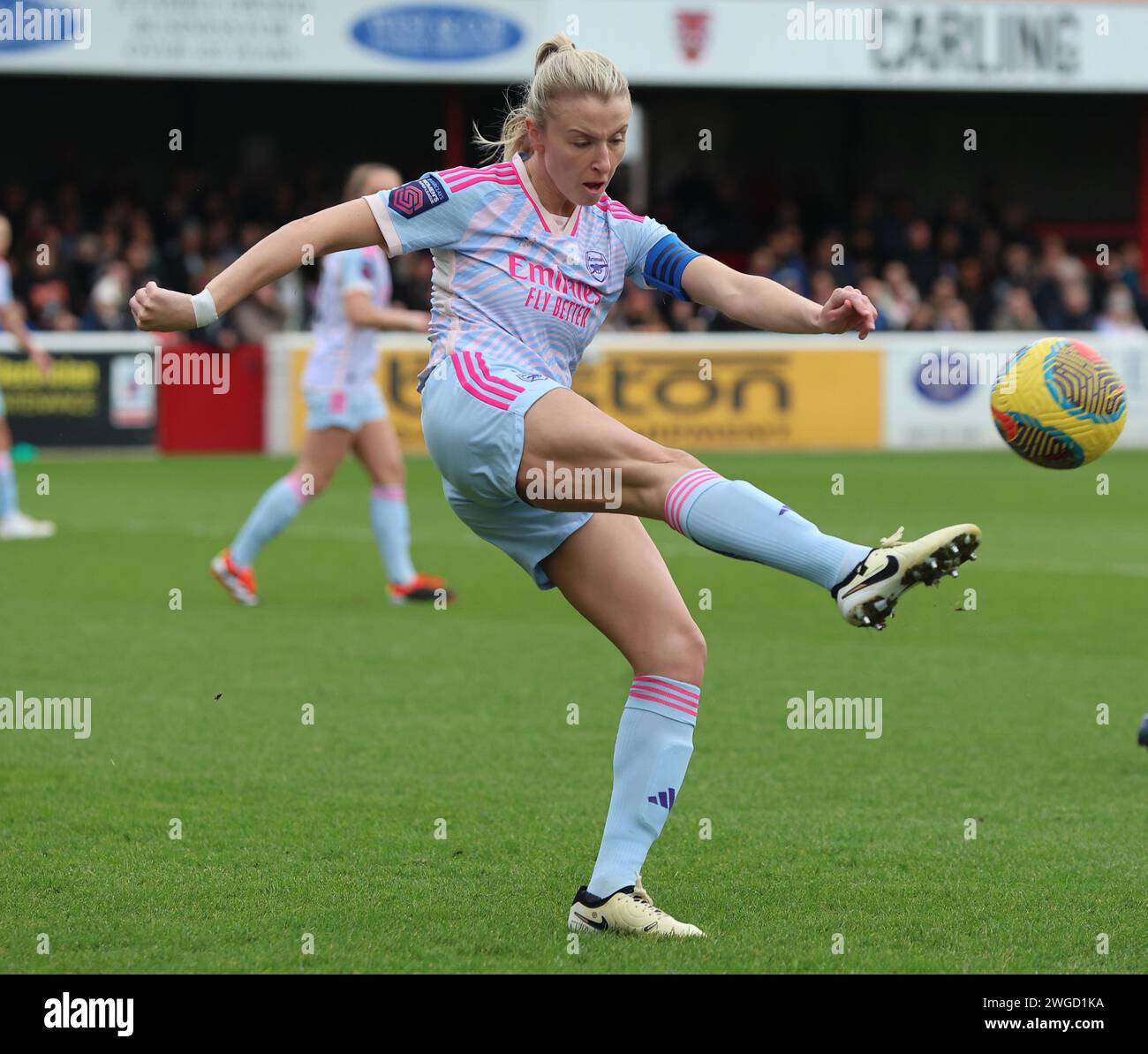 Dagenham, UK. 04th Feb, 2024. DAGENHAM, ENGLAND - FEBRUARY 04: Leah ...