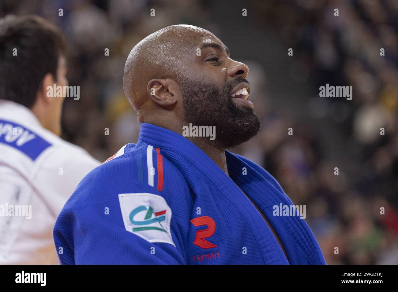 Teddy RINER (FRA) won against Alisher YUSUPOV (UZB) in semi final ...