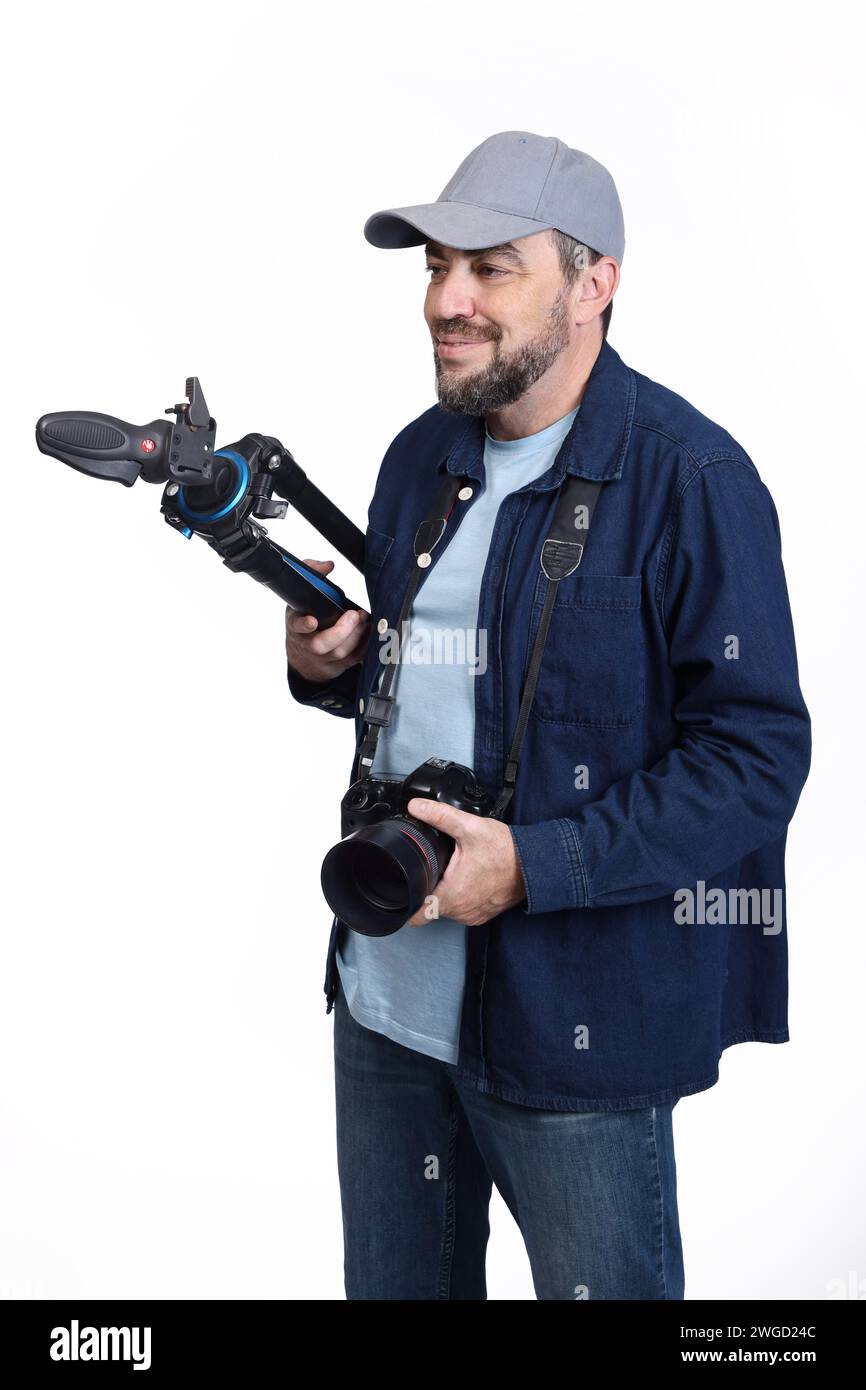 Male tripod hi-res stock photography and images - Alamy