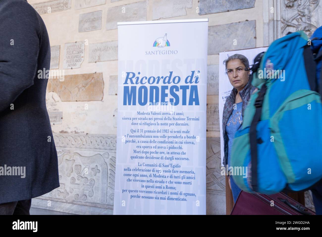 Rome, Italy. 04th Feb, 2024. Panel dedicated to Modesta Valenti at the ...