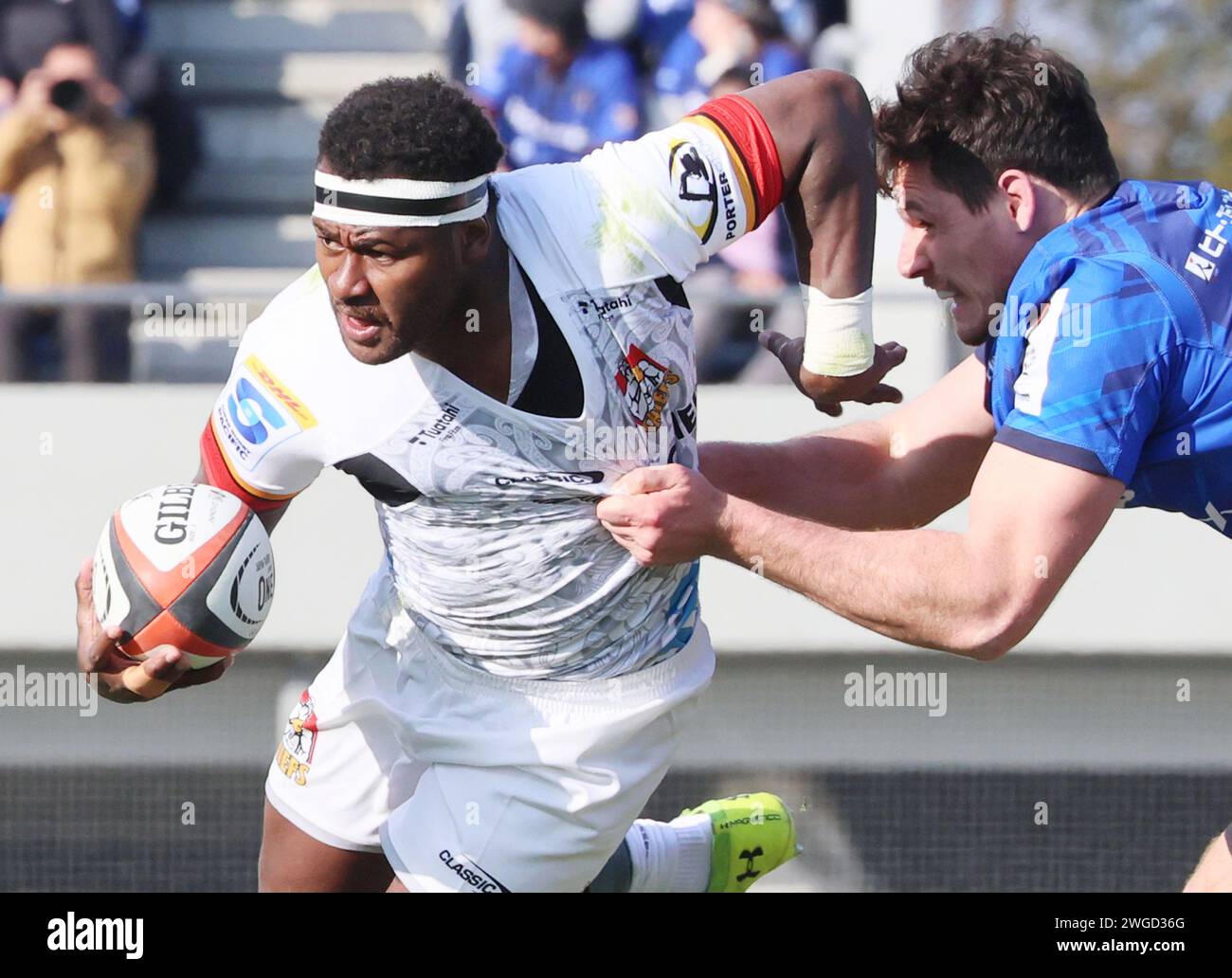 Kumagata, Japan. 4th Feb, 2024. New Zealand's Gallagher Chiefs wing ...