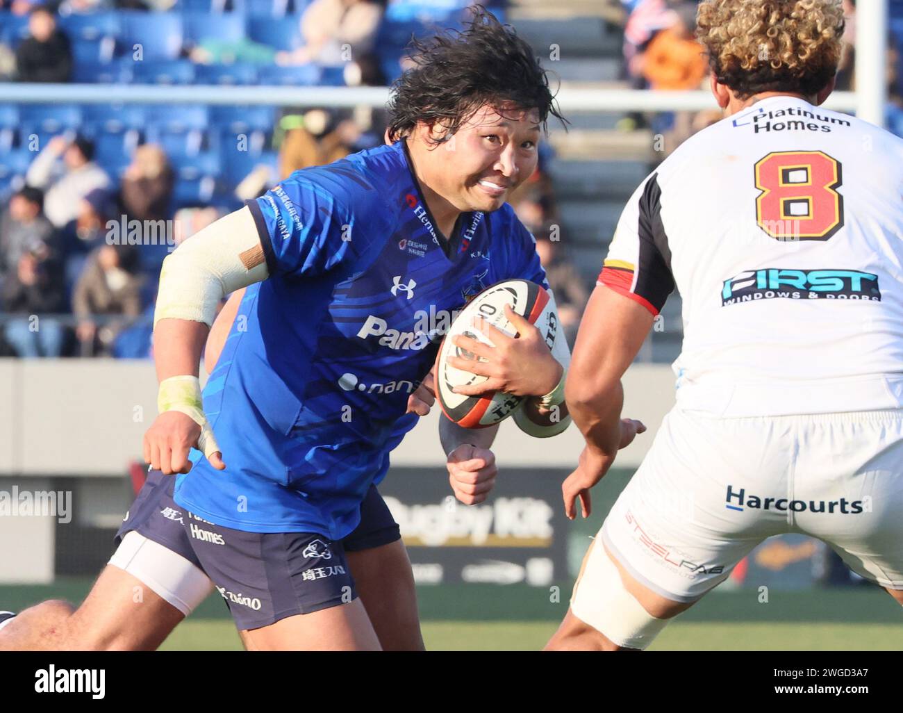 February 4, 2024, Kumagata, Japan - Saitama Panasonic Wild Knights prop ...