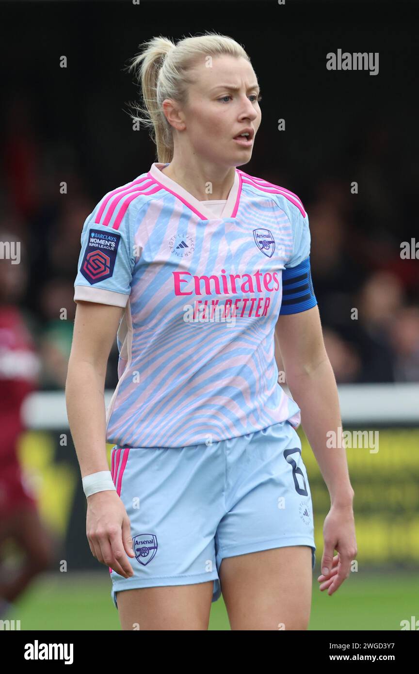 Dagenham, UK. 04th Feb, 2024. DAGENHAM, ENGLAND - FEBRUARY 04: Leah ...