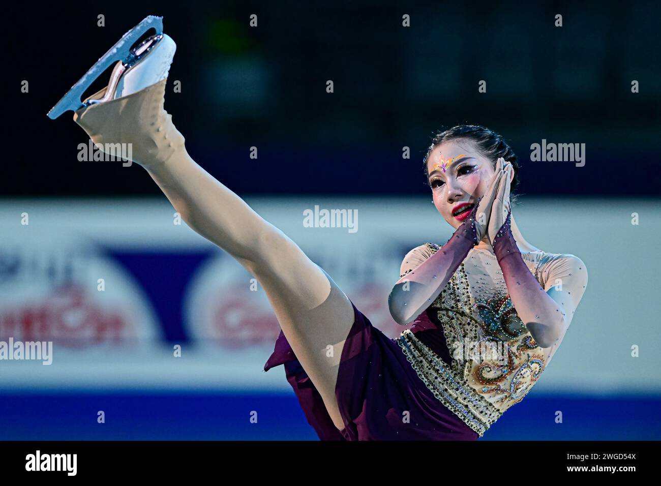 Ruotang LI (CHN), during Exhibition Gala, at the ISU Four Continents ...
