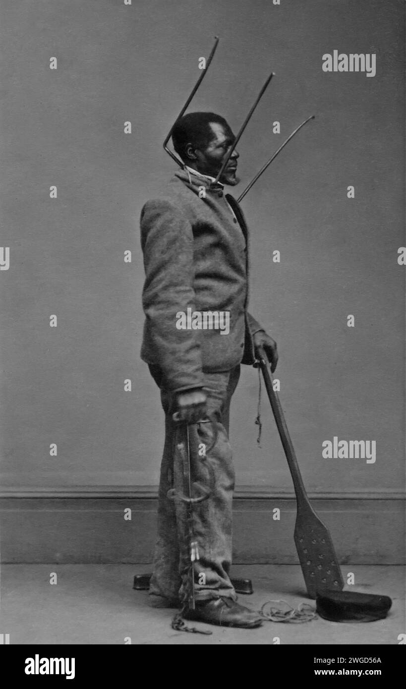 Wilson Chinn, a branded former slave from Louisiana with forehead ...