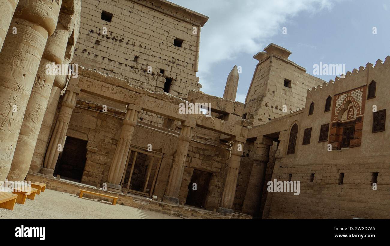 An inside view at Karnak Temple in Luxor, Egypt Stock Photo - Alamy