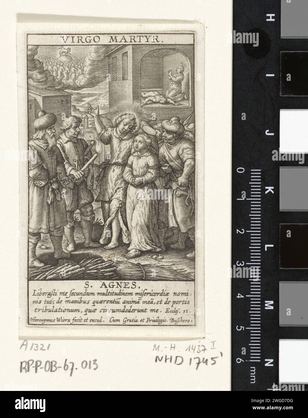 H. Agnes, Hieronymus Wierix, 1563 - before 1619 print As a young girl ...