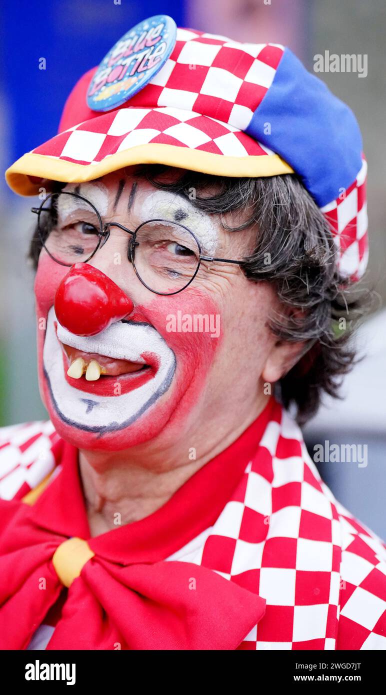 Clowns arrive to attend the Annual Grimaldi Clown Service at All Saints ...