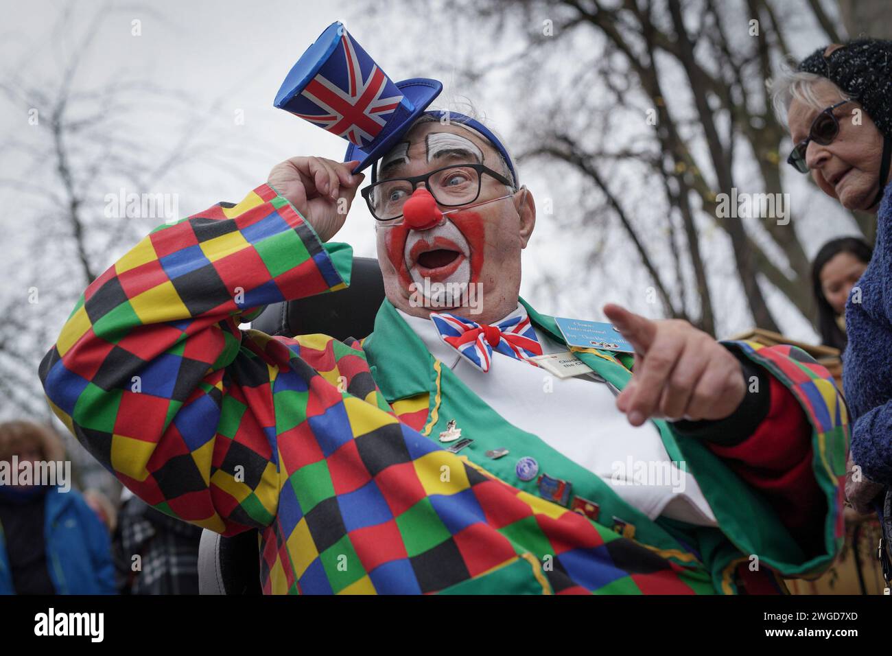 London, UK. 4th February 2024. Annual Joseph Grimaldi Clown Church ...