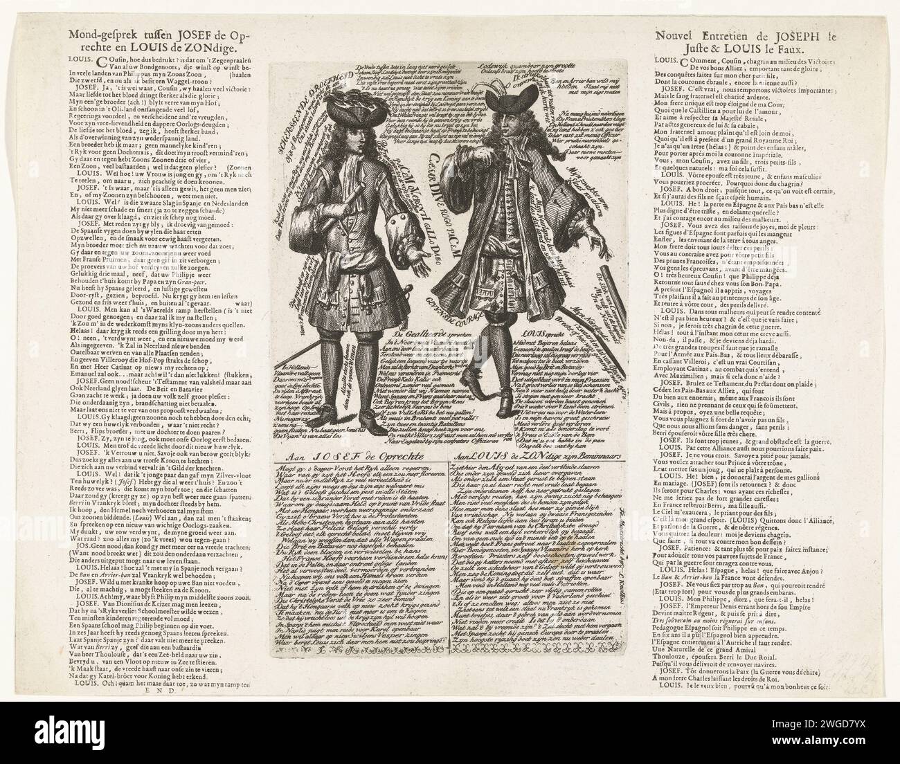 Conversation between Emperor Joseph I and Koning Louis XIV, 1706, 1706 ...