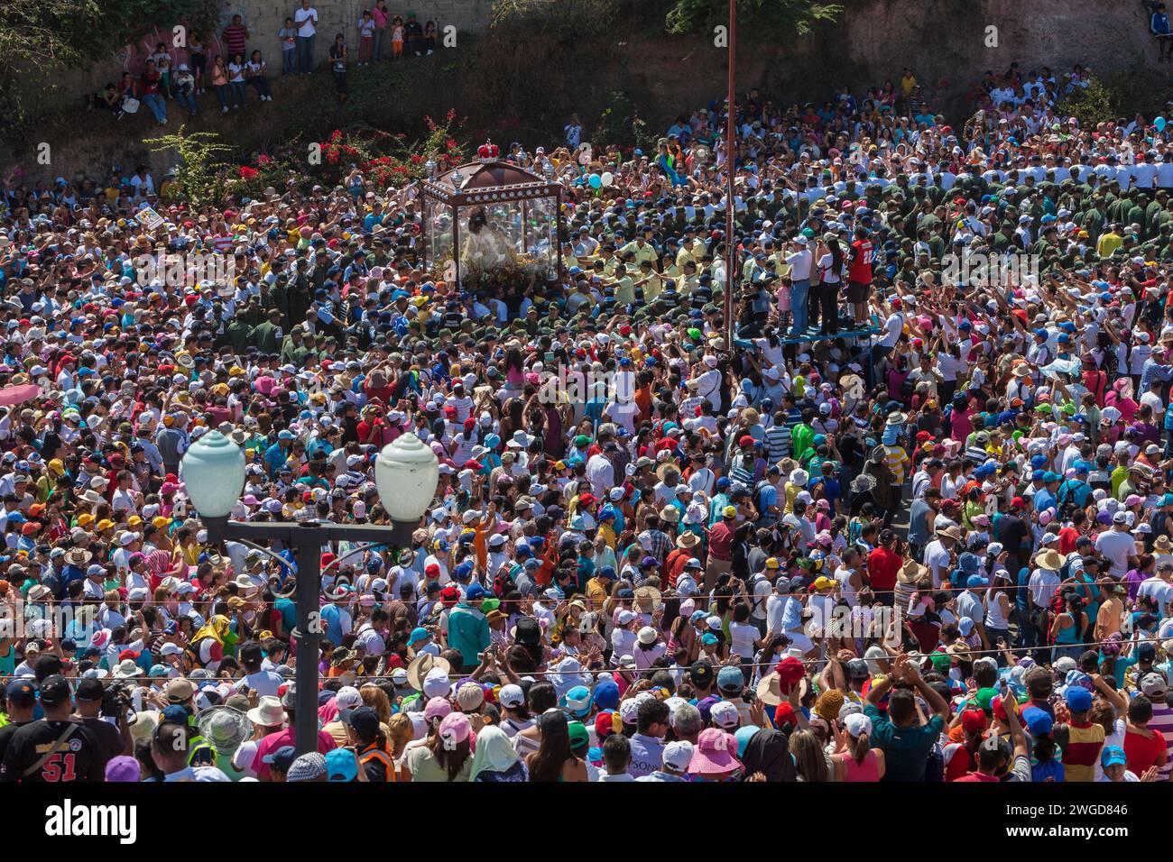 Procession of the Divina Pastora Virgin in the city of Barquisimeto ...