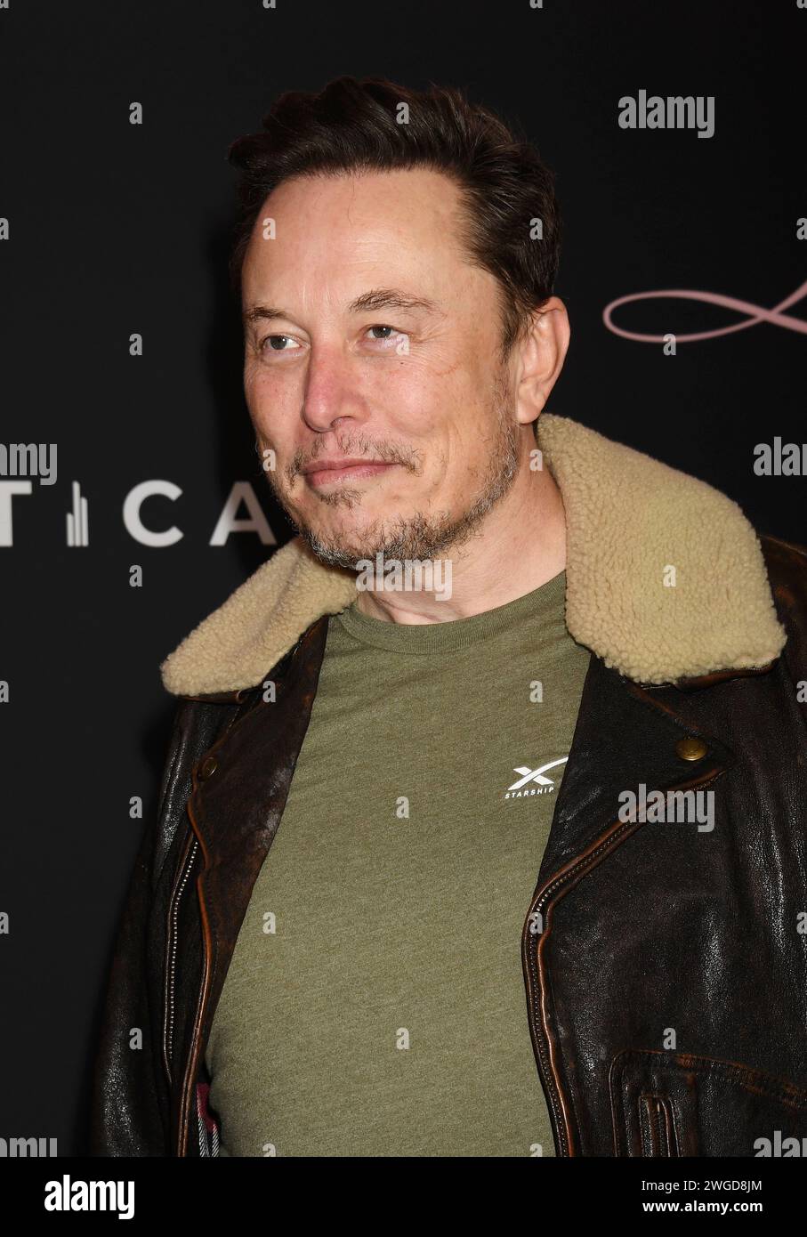 Los Angeles, California, USA. 03rd Feb, 2024. Elon Musk arrives at the ...