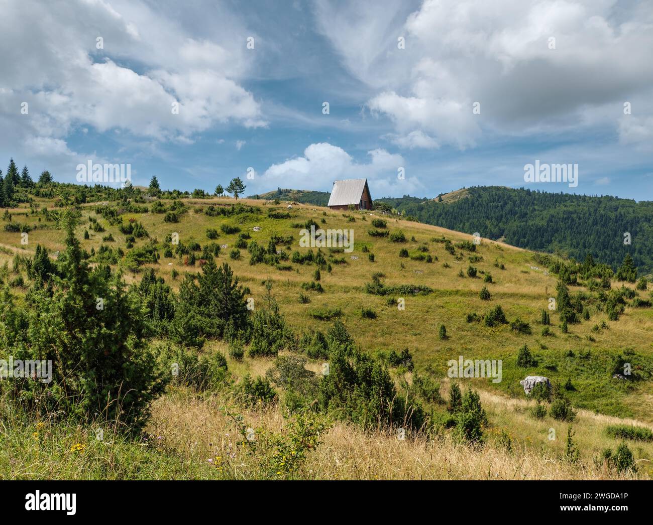 Picturesque summer mountain landscape of Durmitor National Park ...