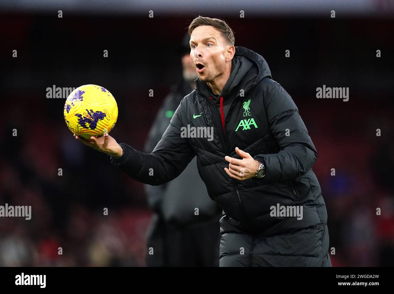 Liverpool assistant manager Pepijn Lijnders before the Premier League ...