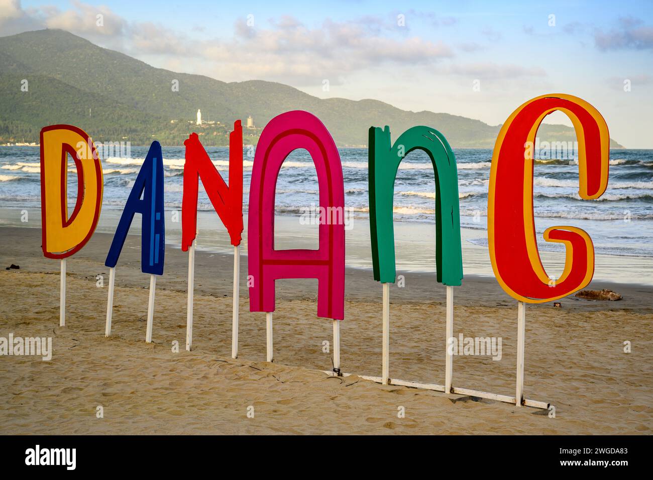 The DANANG sign on Da Nang beach, Vietnam Stock Photo - Alamy