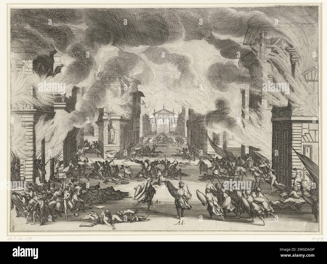 Illustration in the fifth act of the tragedy 'Il Solimano', Jacques ...