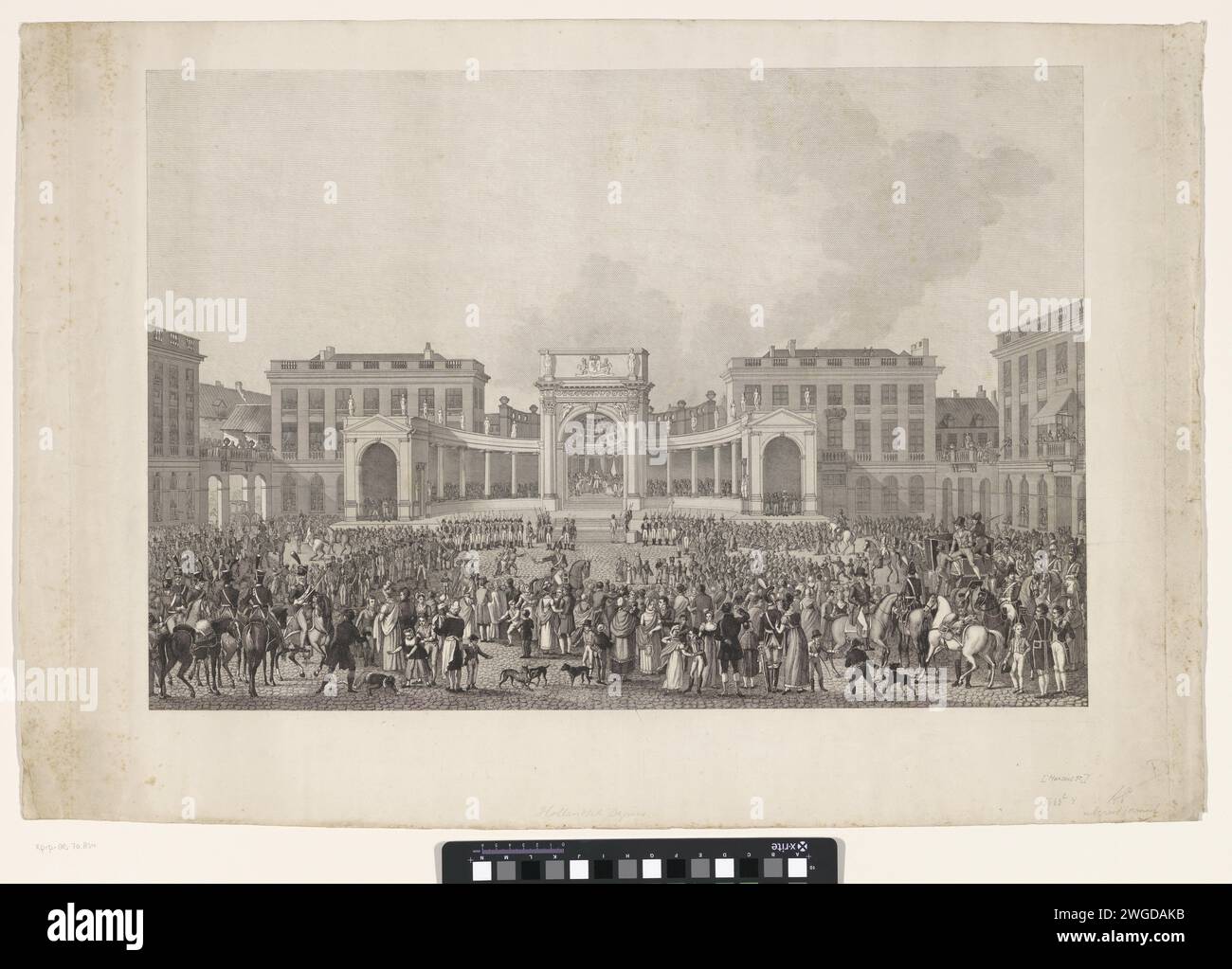 Inauguration of King William I on the Place Royale, Jacob Ernst Marcus ...