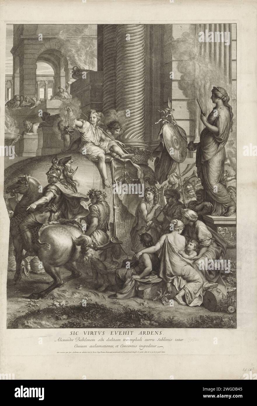 Alexander the Great enters Babylon (right magazine), Gérard Audran ...