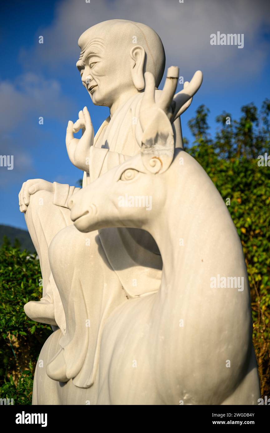 The Toa loc la han statue at Linh Ung Pagoda, Da Nang, Vietnam Stock ...